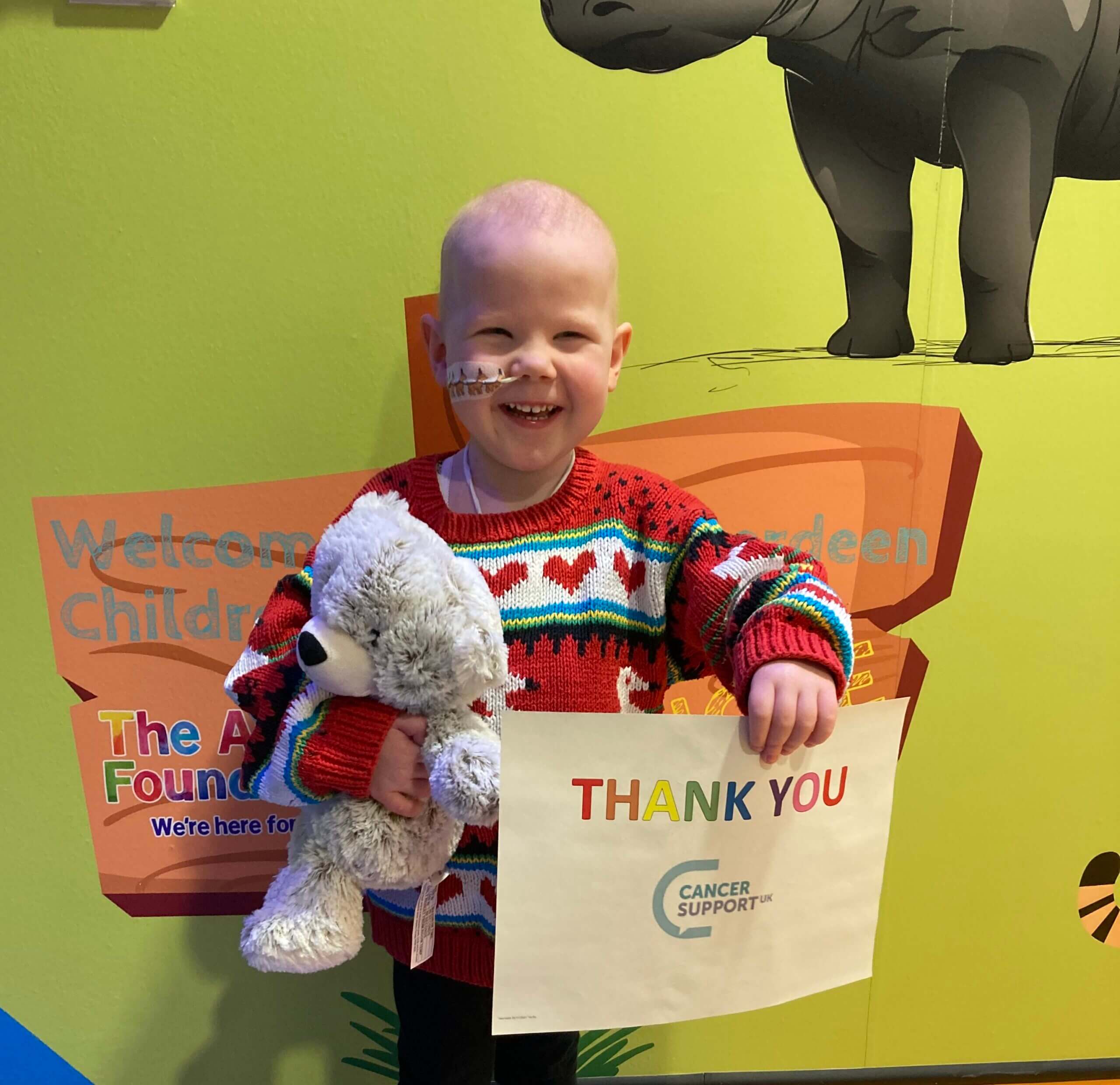 It's love at first sight when Mara meets a special bear - Cancer Support UK