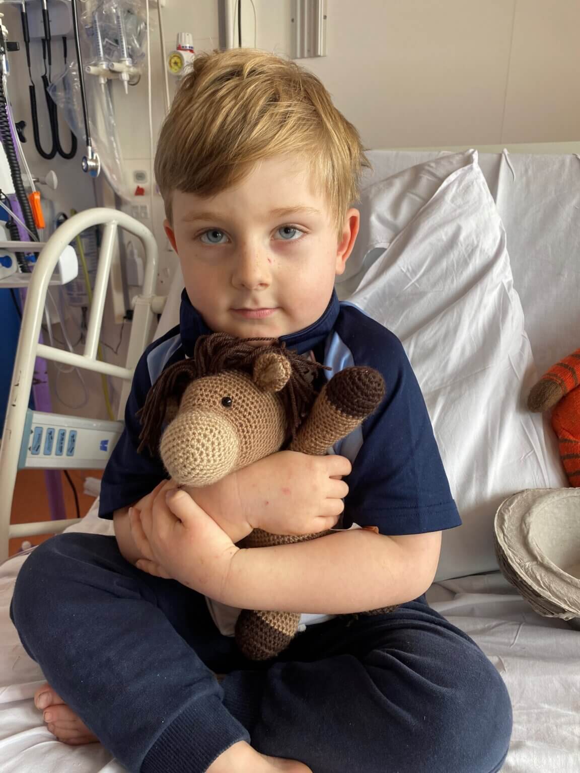 Brave Archie faces childhood cancer with help from Snuggles the sensory ...